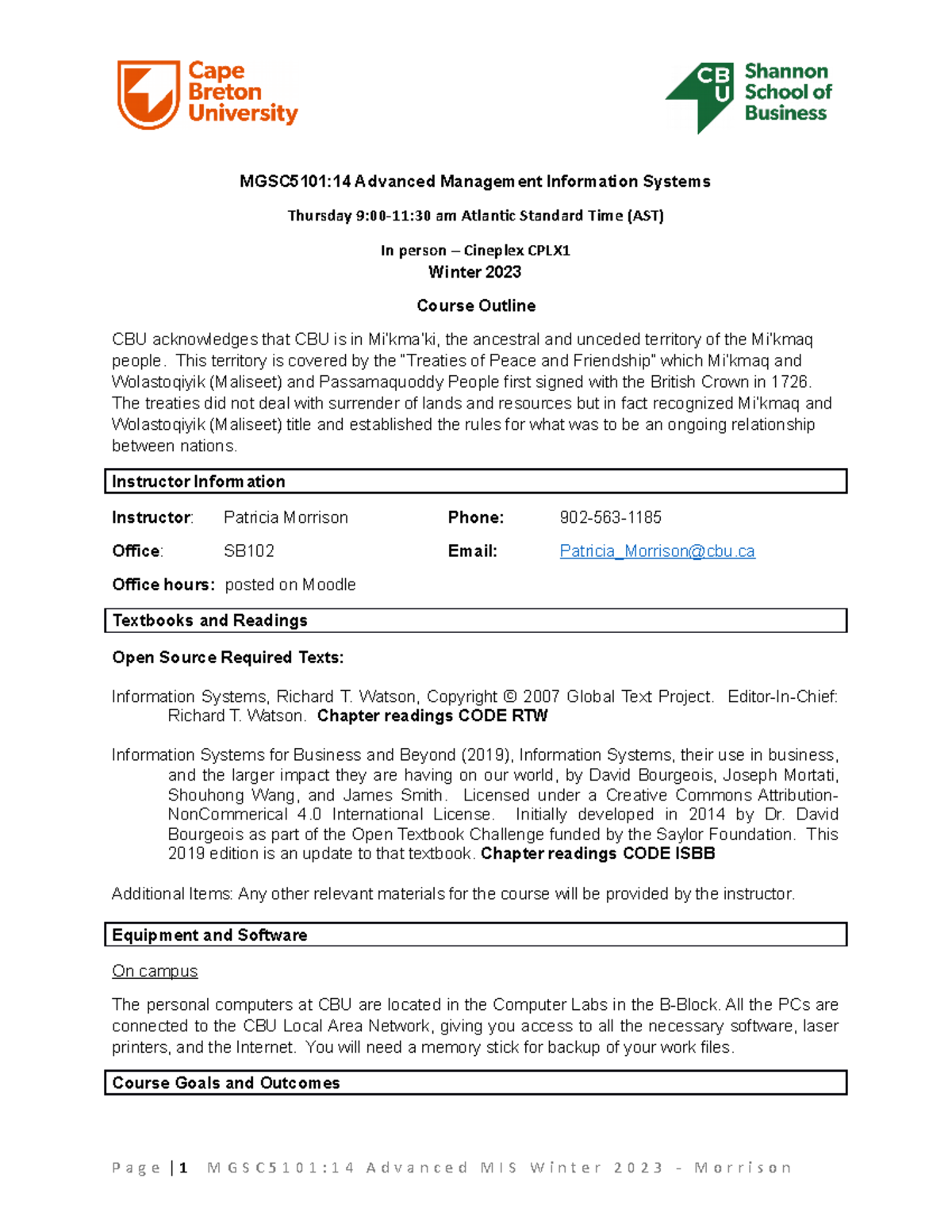 MGSC5101 14 Winter 2023 jan 3 2023 - MGSC5101:14 Advanced Management ...
