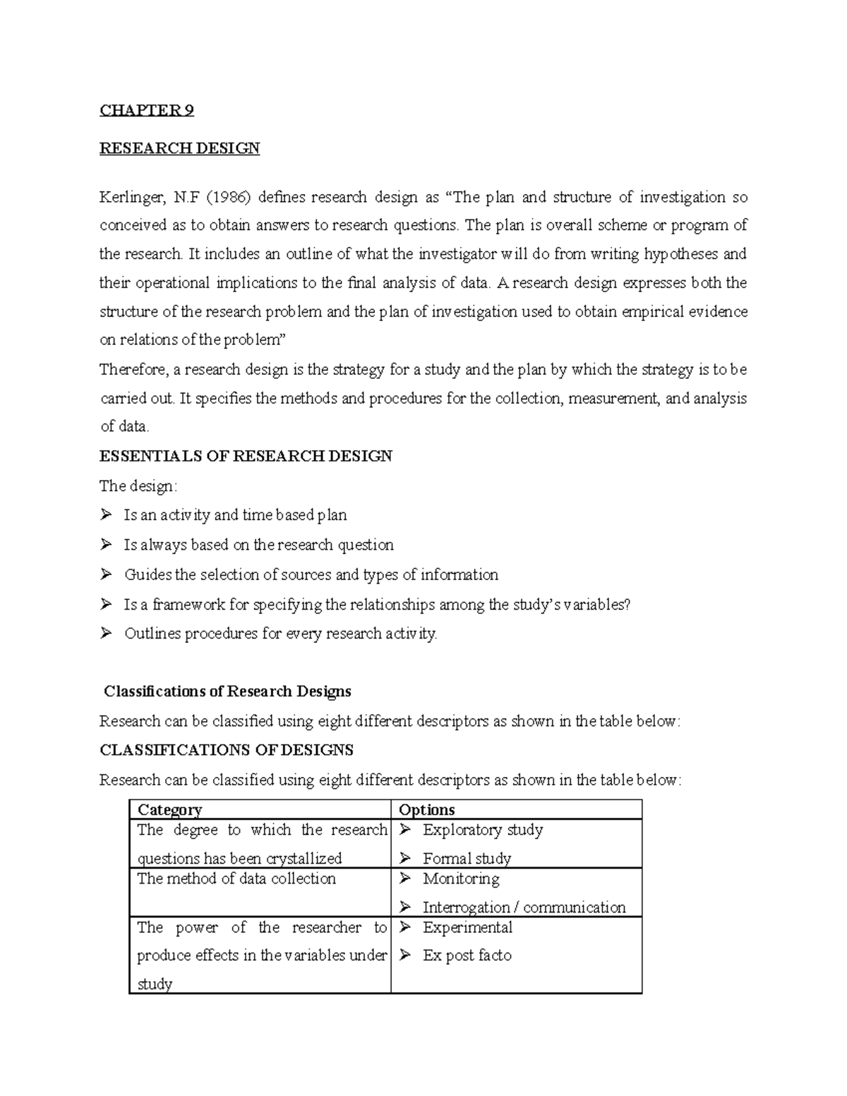 Chapter 9 -Research methodology/proposal lecture Notes by Dr stephen ...