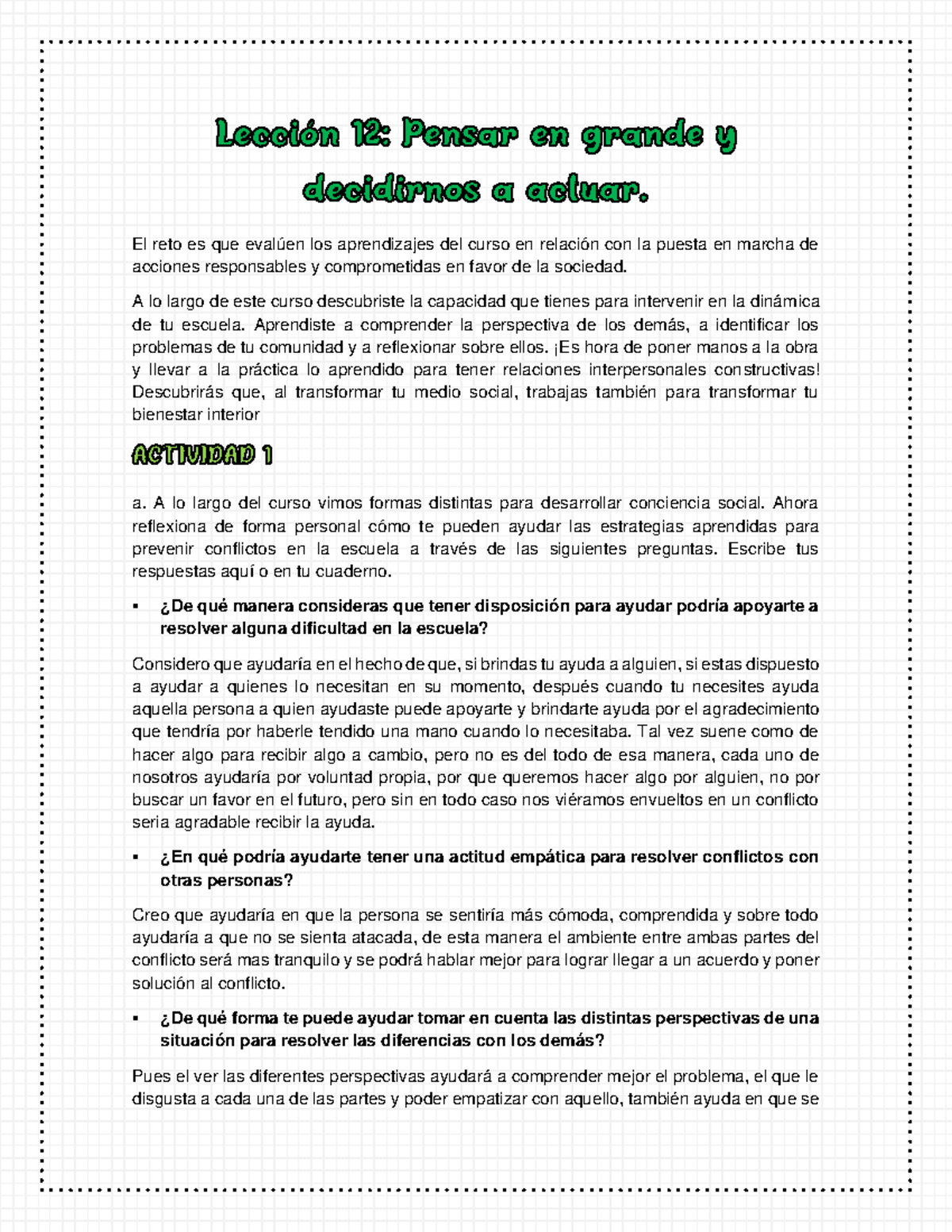 Leccion 12 Construye T - El reto es que evalúen los aprendizajes del ...