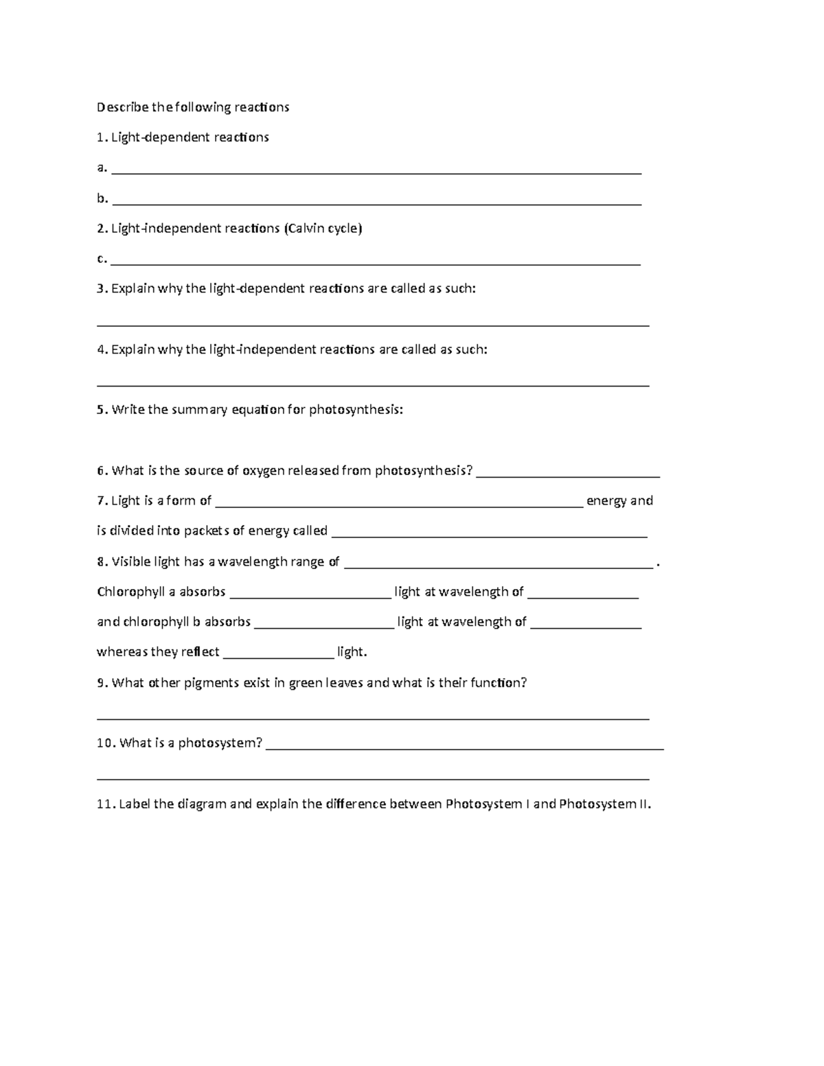 Week 7 Chapter 10 participation activity sheet - Describe the following ...