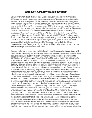 Lesson 15 Reflection Assignment - LESSON 15 REFLECTION ASSIGNMENT A ...