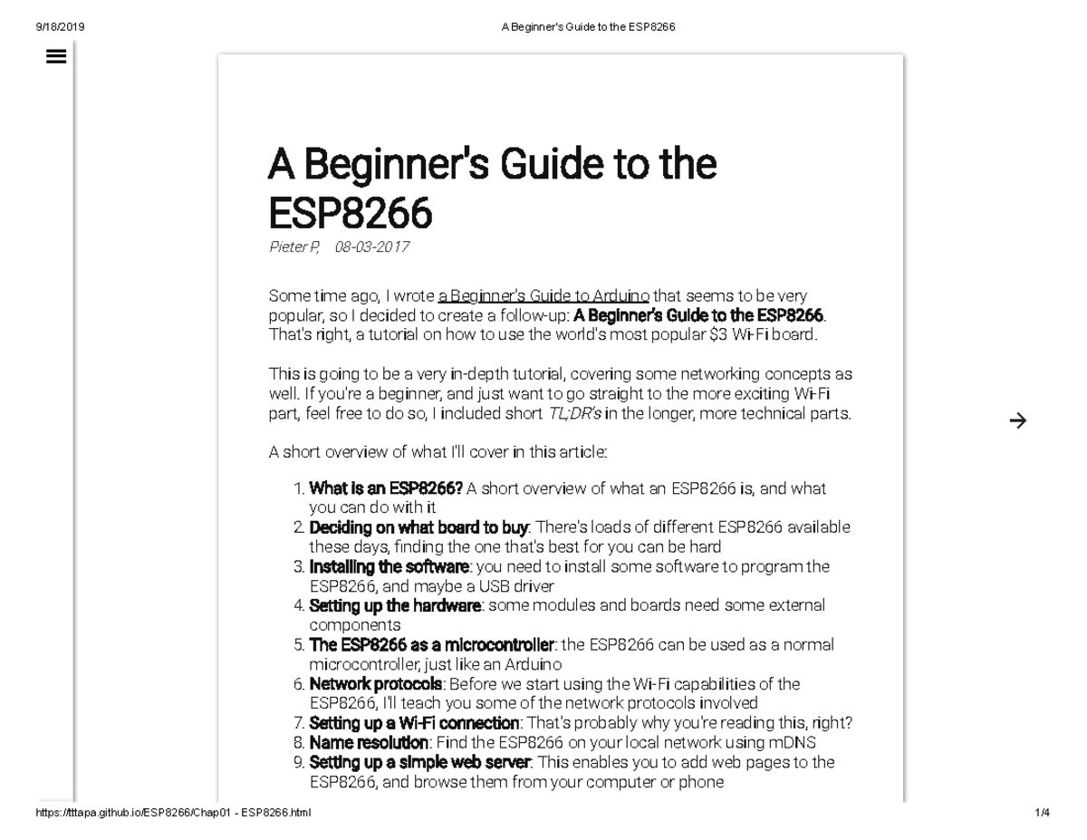 A Beginner's Guide to the ESP8266 - That's right, a tutorial on how to ...