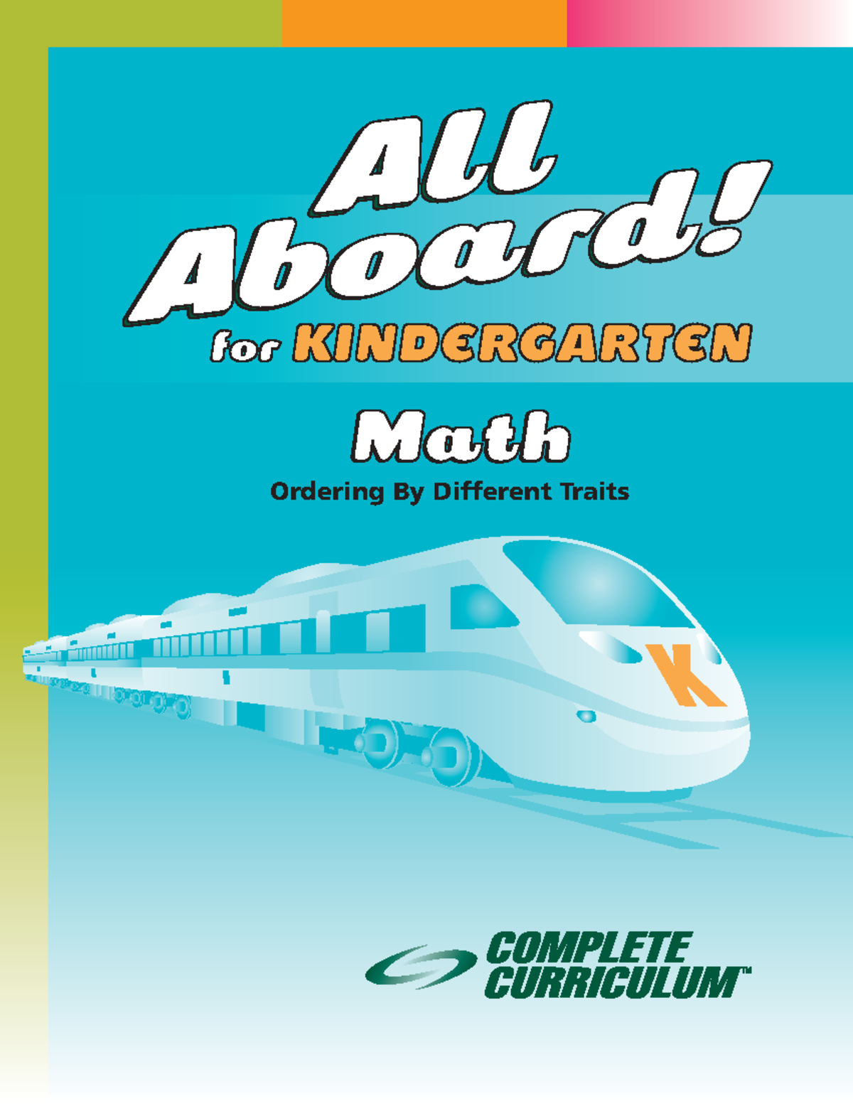 All Aboard for Kindergarten Math - Ordering By Different Traits 3 ...