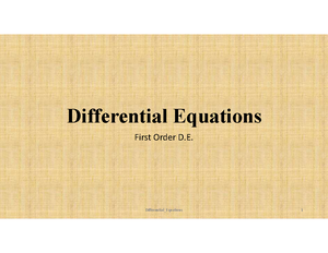 MATH 209 Differential Equations - 1 Republic of the Philippines ...