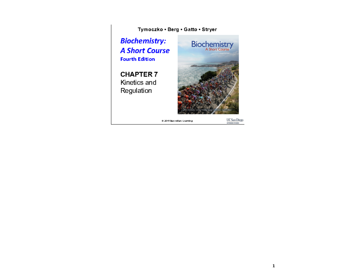 07 Kinetics and Regulation-2 - Created by Brett Barbaro Biochemistry: A ...