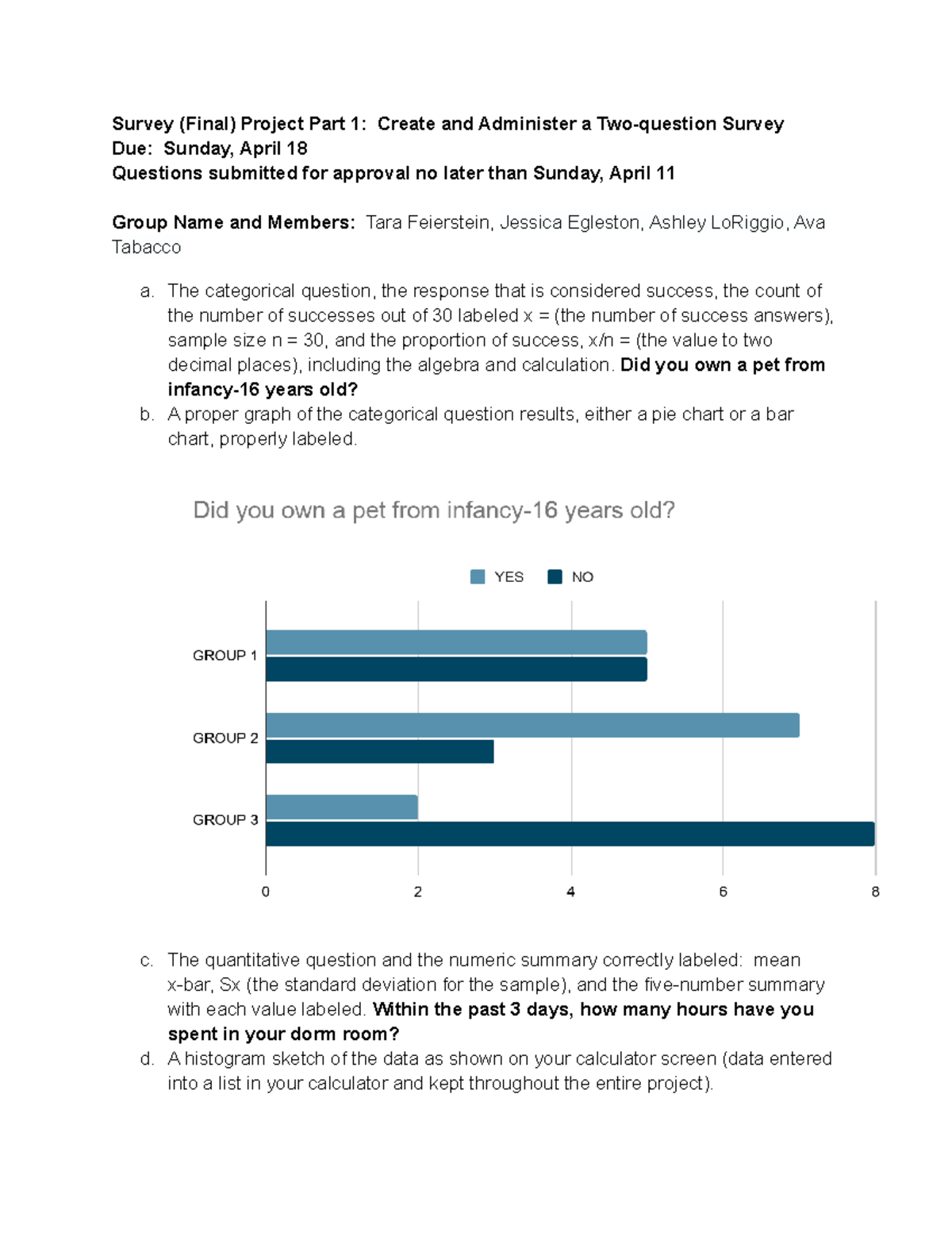 Survey (Final) - Fun - Survey (Final) Project Part 1: Create and ...
