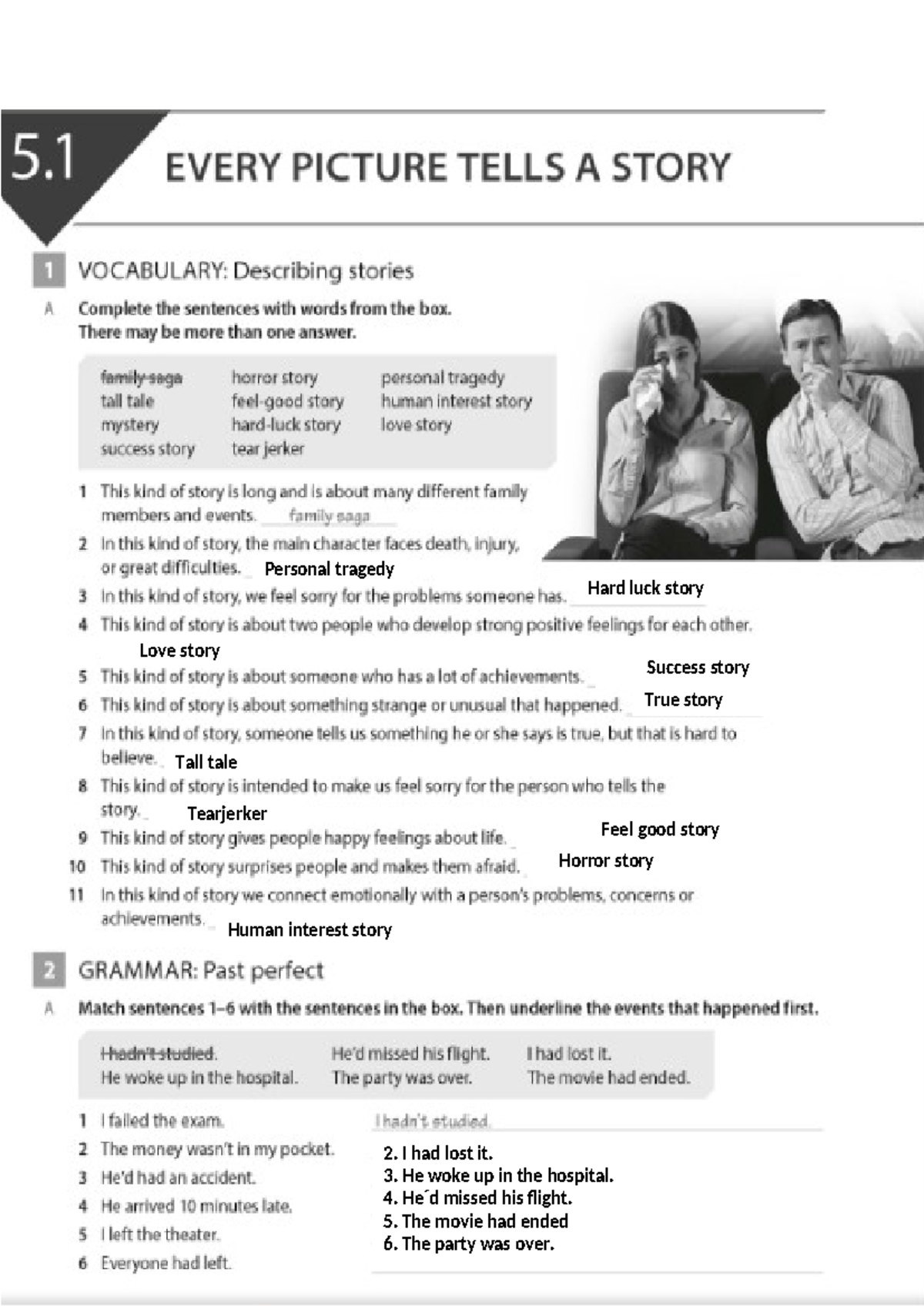Reinforcement activity units 5 and 6 Deberes - Personal tragedy Hard ...