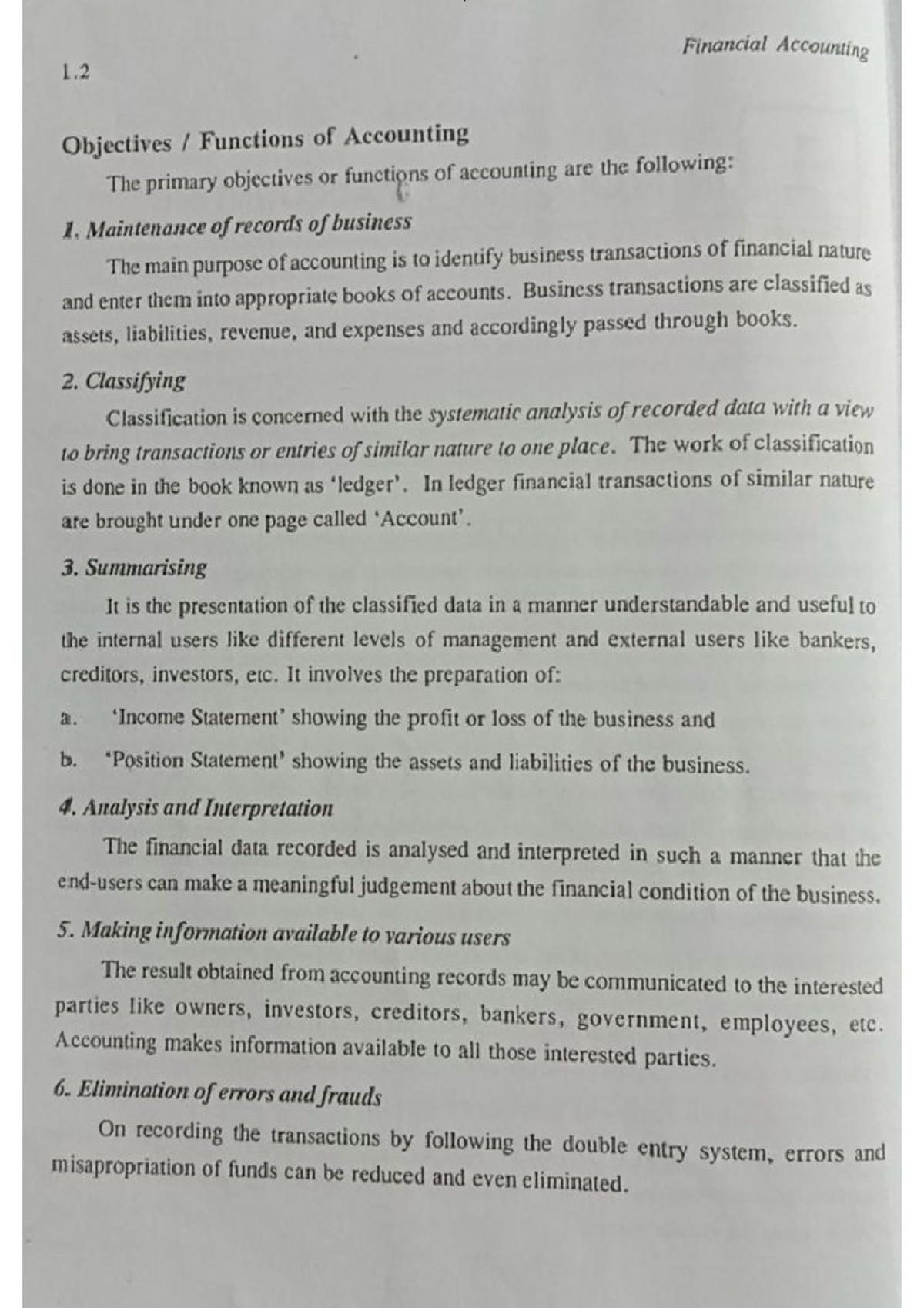 Objective of accounting - Financial Accounting - Studocu