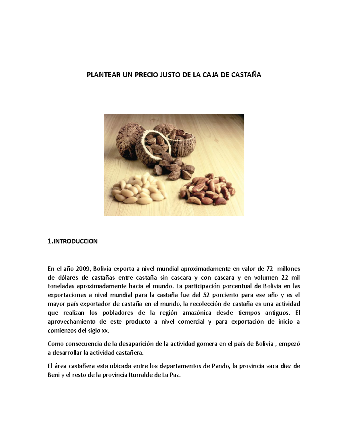 Plantear un preio justo de la caja de castaña - PLANTEAR UN PRECIO ...