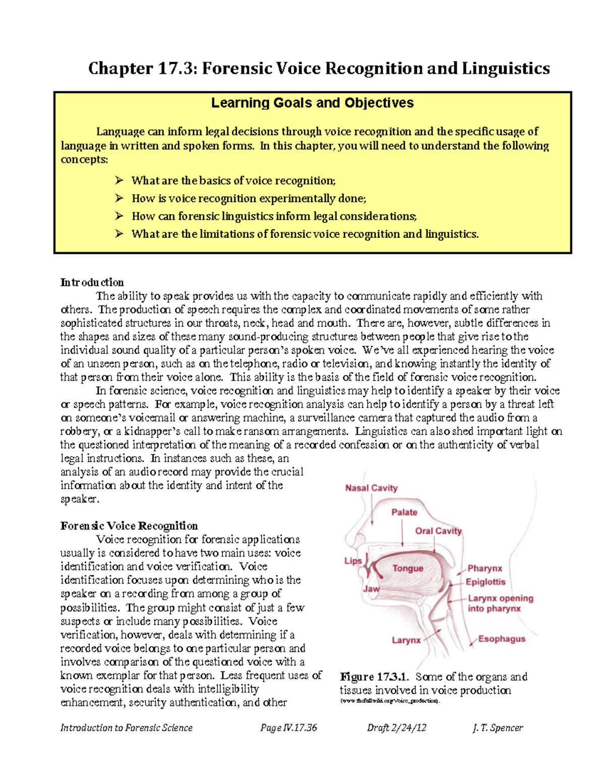 17.3 Forensic Voice Recognition and Linguistics - Introduction to ...