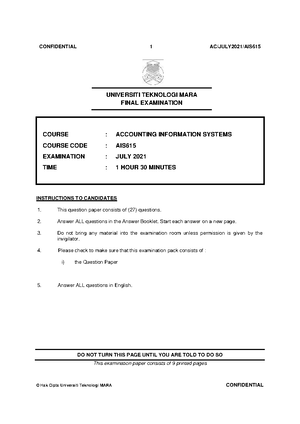 PBL AC2204E Group Apple - ACCOUNTING INFORMATION SYSTEM (AIS615 ...