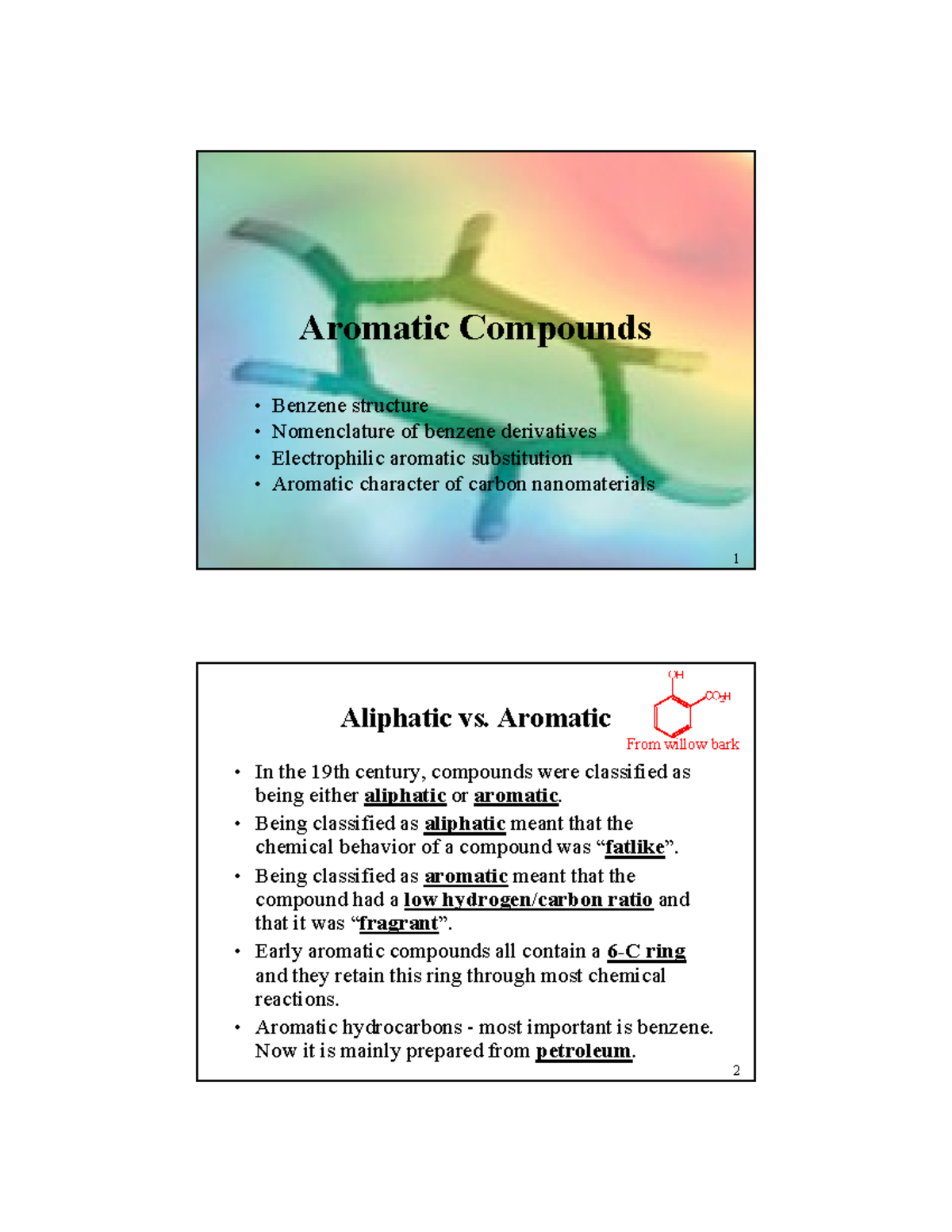 L6 2022 - Lum Meng Kit - 1 Aromatic Compounds Benzene structure ...