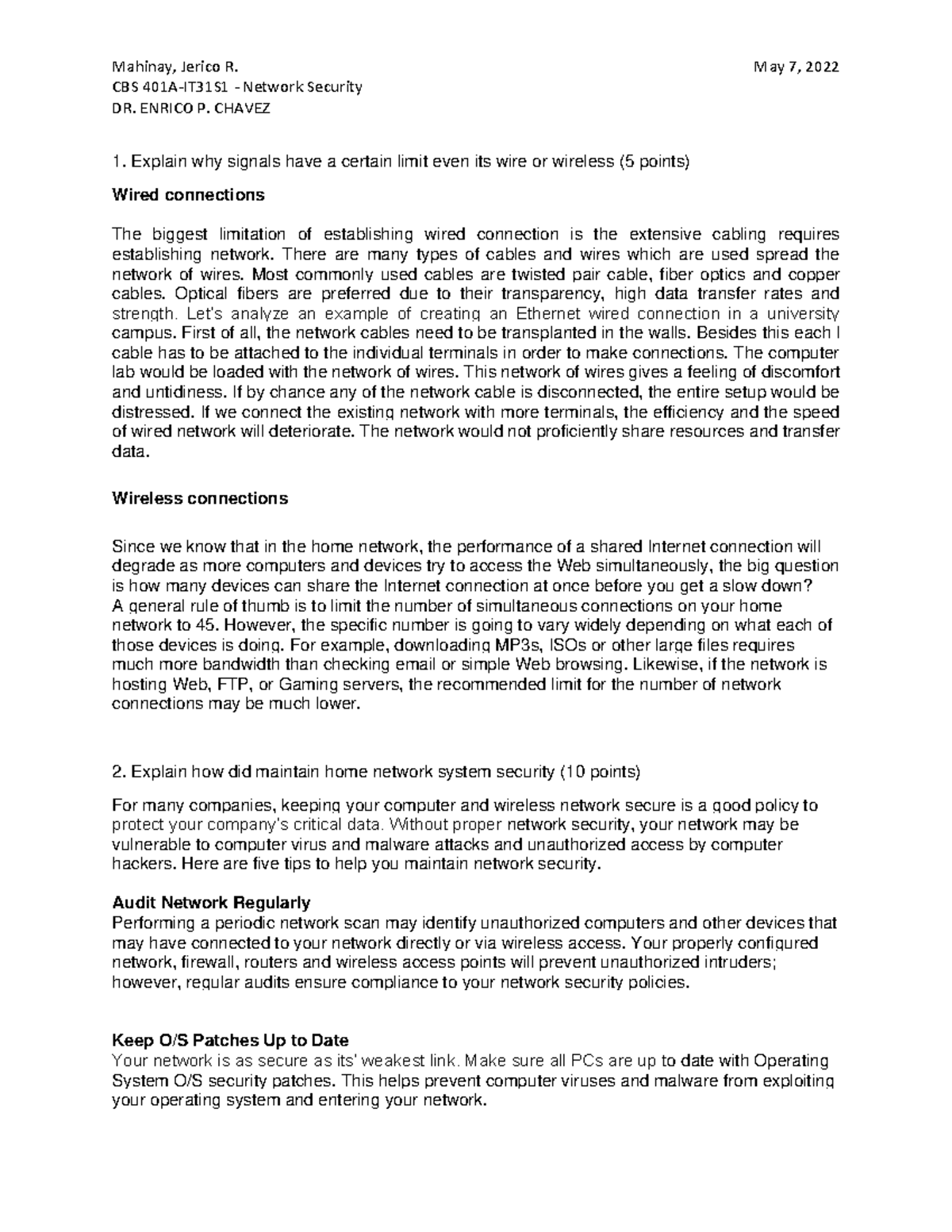 Lesson 2 Assignment - Mahinay, Jerico R. May 7, 2022 CBS 401A-IT31S1 ...