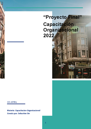 Capacitación Organizacional semana 8 - CAPACITACIÓN ORGANIZACIONAL ...