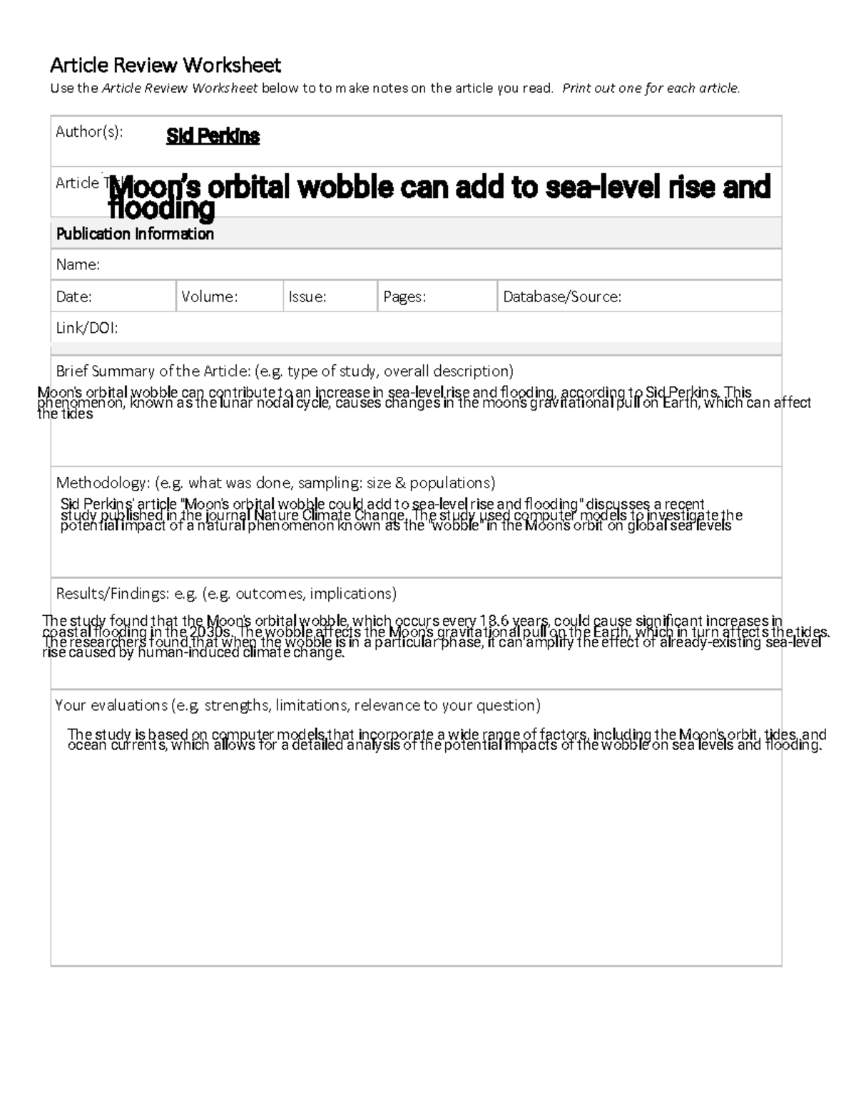 Kami Export - article-review-worksheet - Article Review Worksheet Use ...