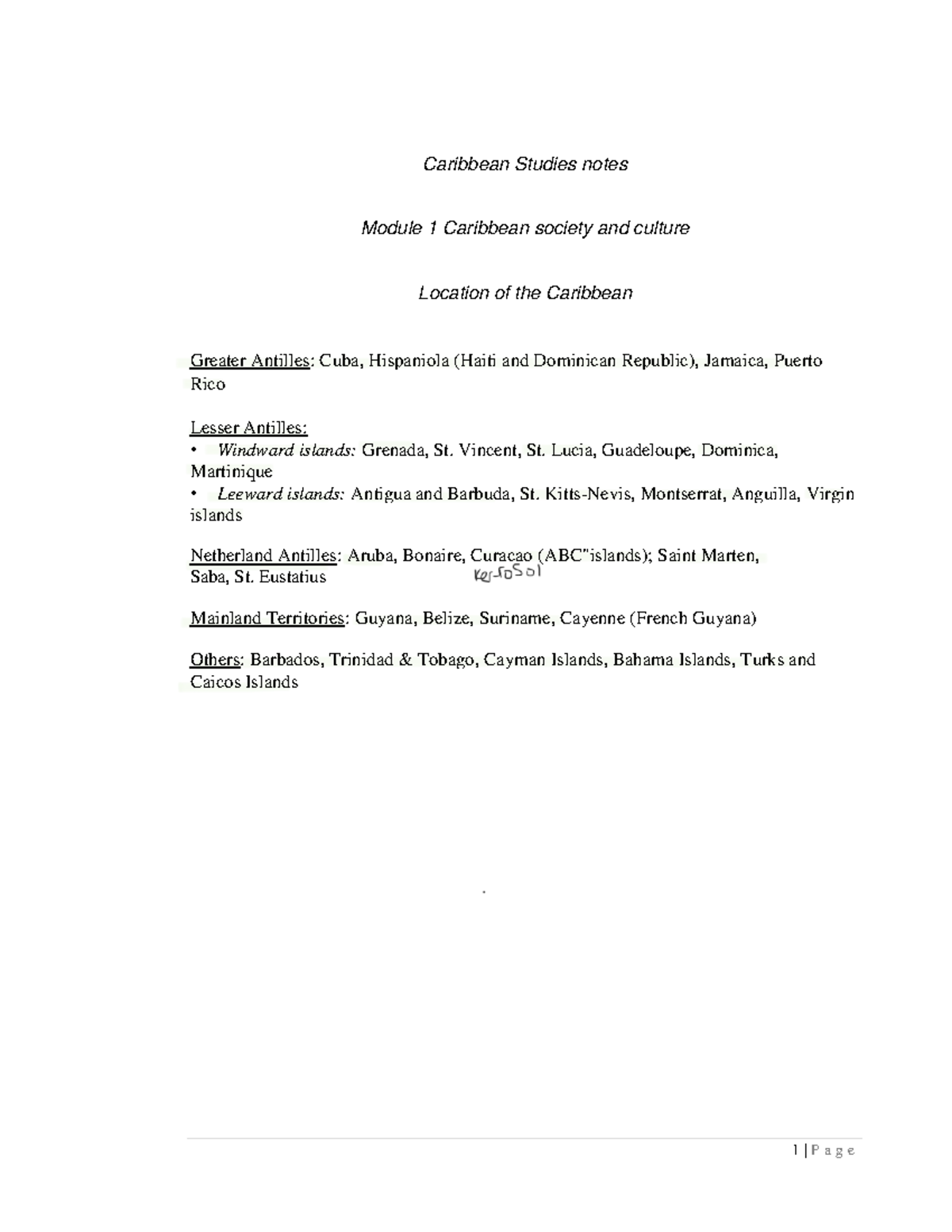 Caribbean Studies Notes - Caribbean Studies notes Module 1 Caribbean ...