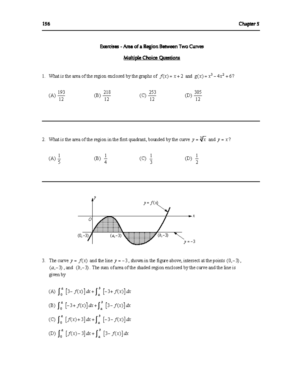 Chapter 5 Application of Integration, 5.1~5.5,Acing AP Calculus AB and ...