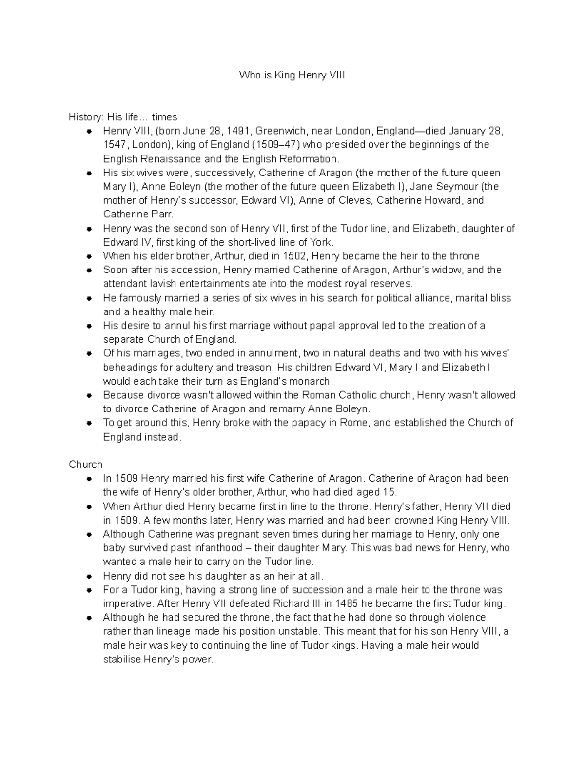 Who is King Henry VIII - Who is King Henry VIII History: His life ...