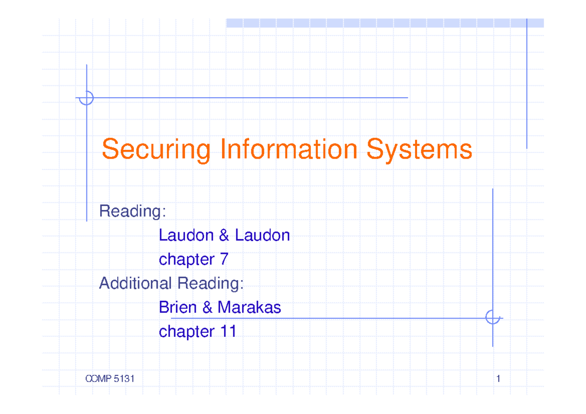 MIS Week14 System Security 1 - COMP 5131 Securing Information ...