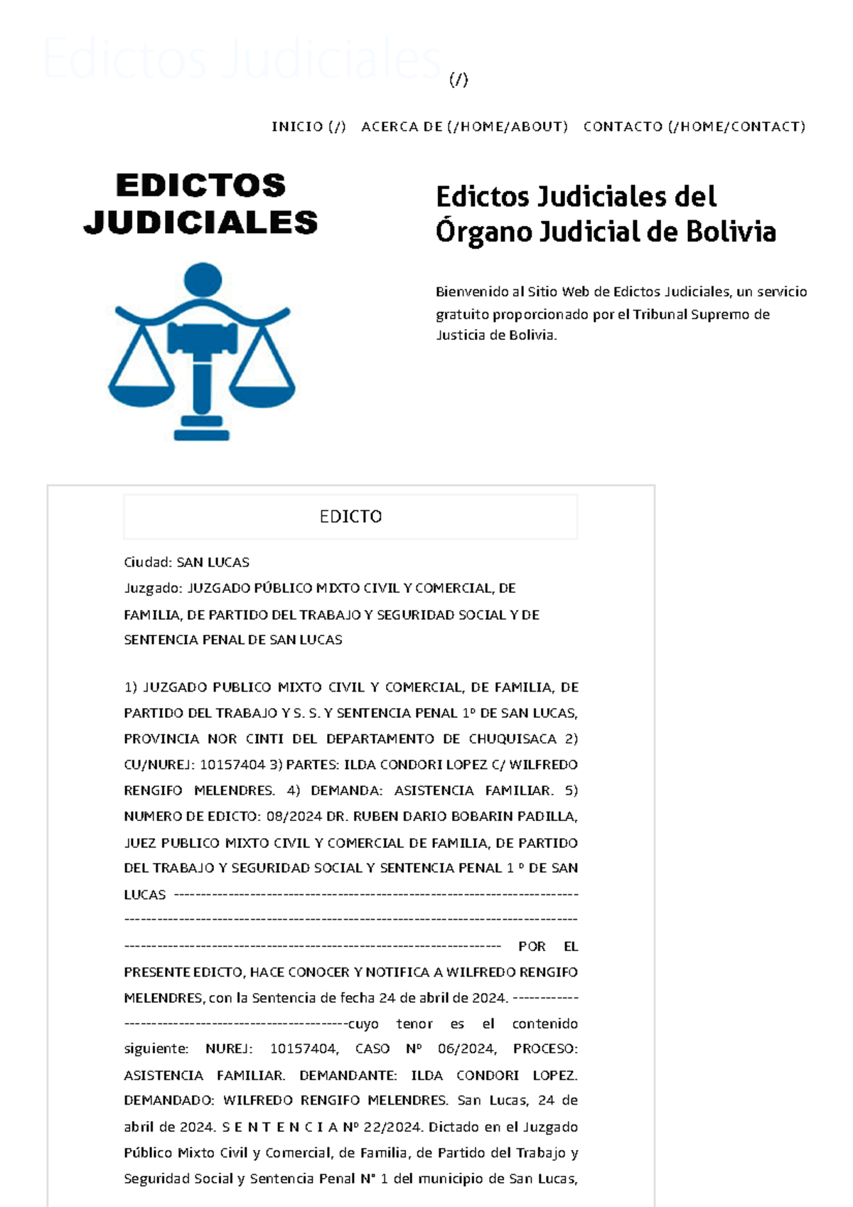 Edictos asistencia familiar - (/) INICIO (/) ACERCA DE (/HOME/ABOUT ...