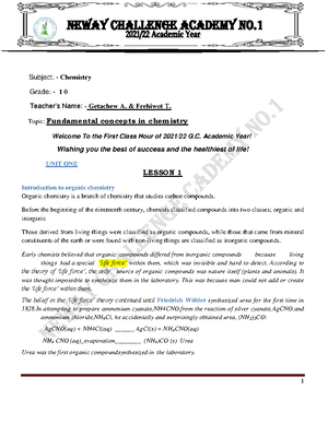 Chem203 Inorganic chemistry lecture. - Chem203 Inorganic Chemistry I Lecture. Introduction ...