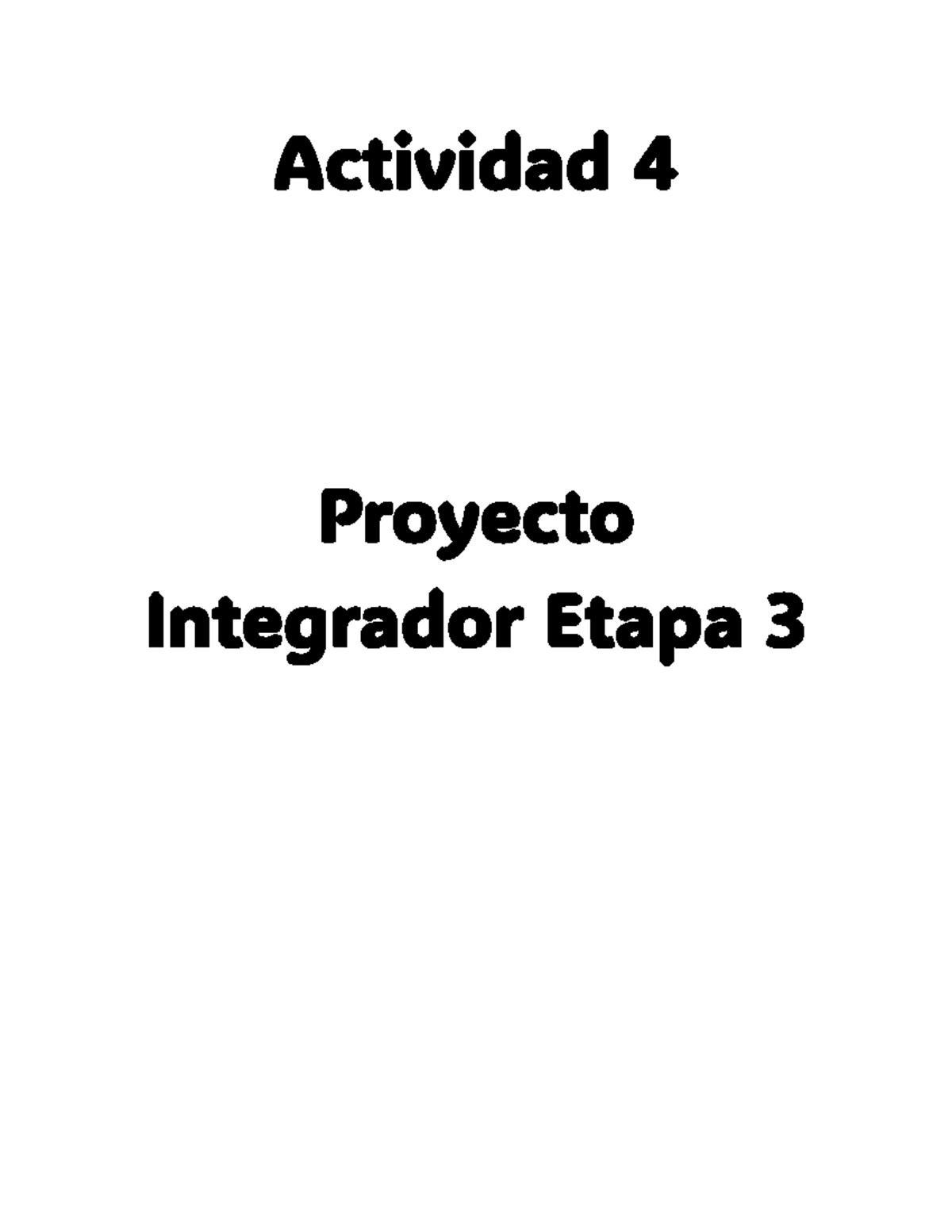 A4 EQ - Actividad 4 Derecho Mercantil Proyecto Integrador Etapa 3 - Actividad 4 Proyecto ...