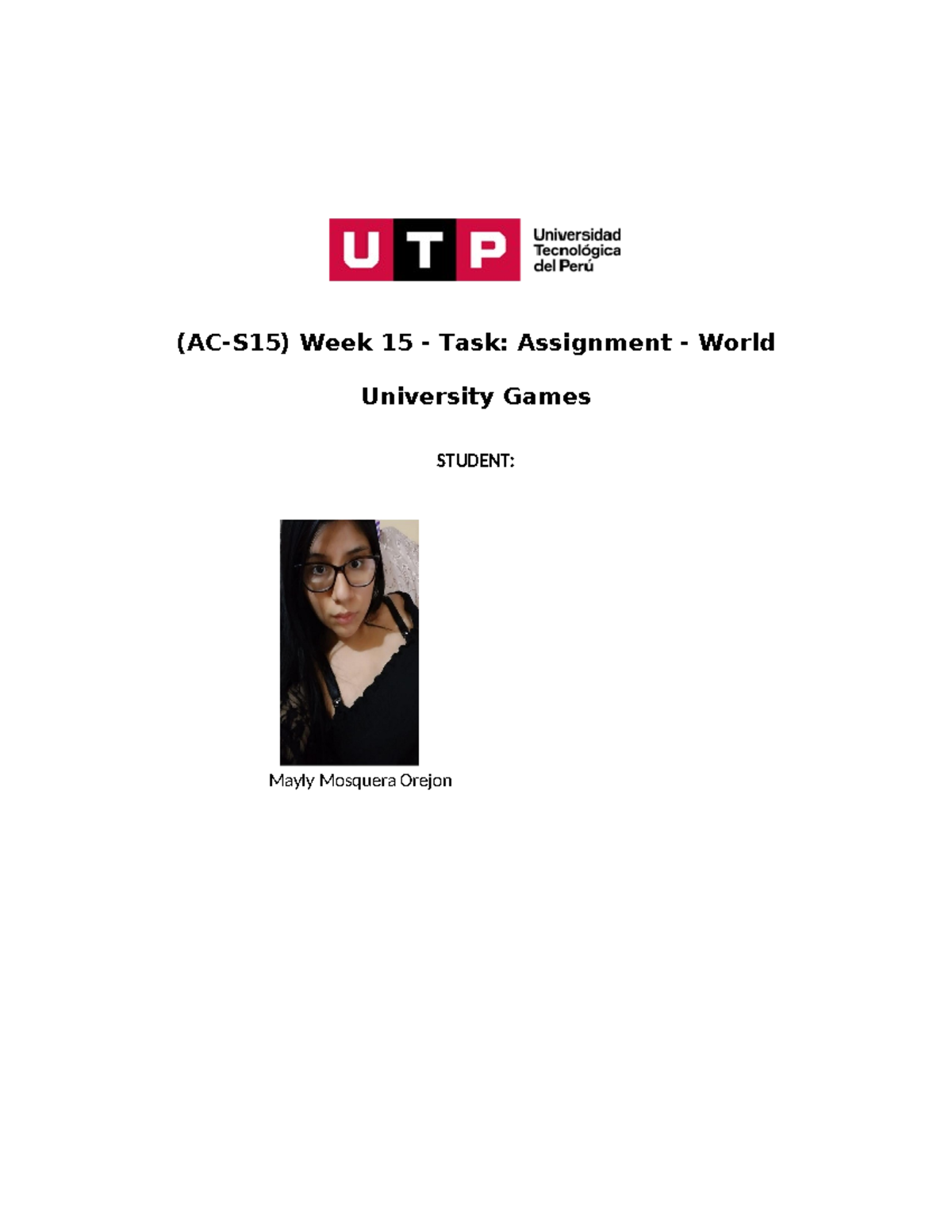 Task 15 - espero les sirva - ingles, tarea - (AC-S15) Week 15 - Task: Assignment - World ...