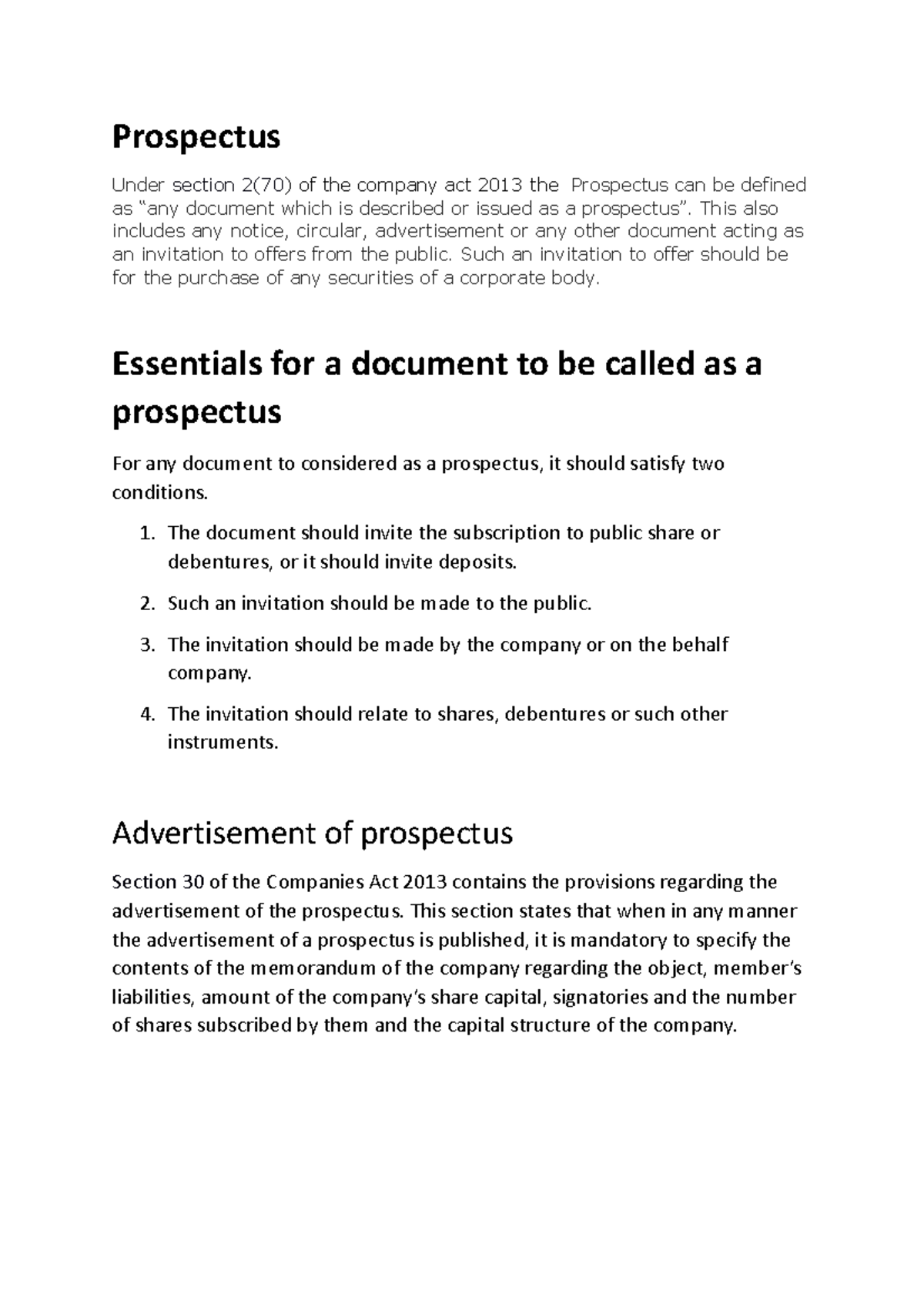Prospectus - This also includes any notice, circular, advertisement or ...