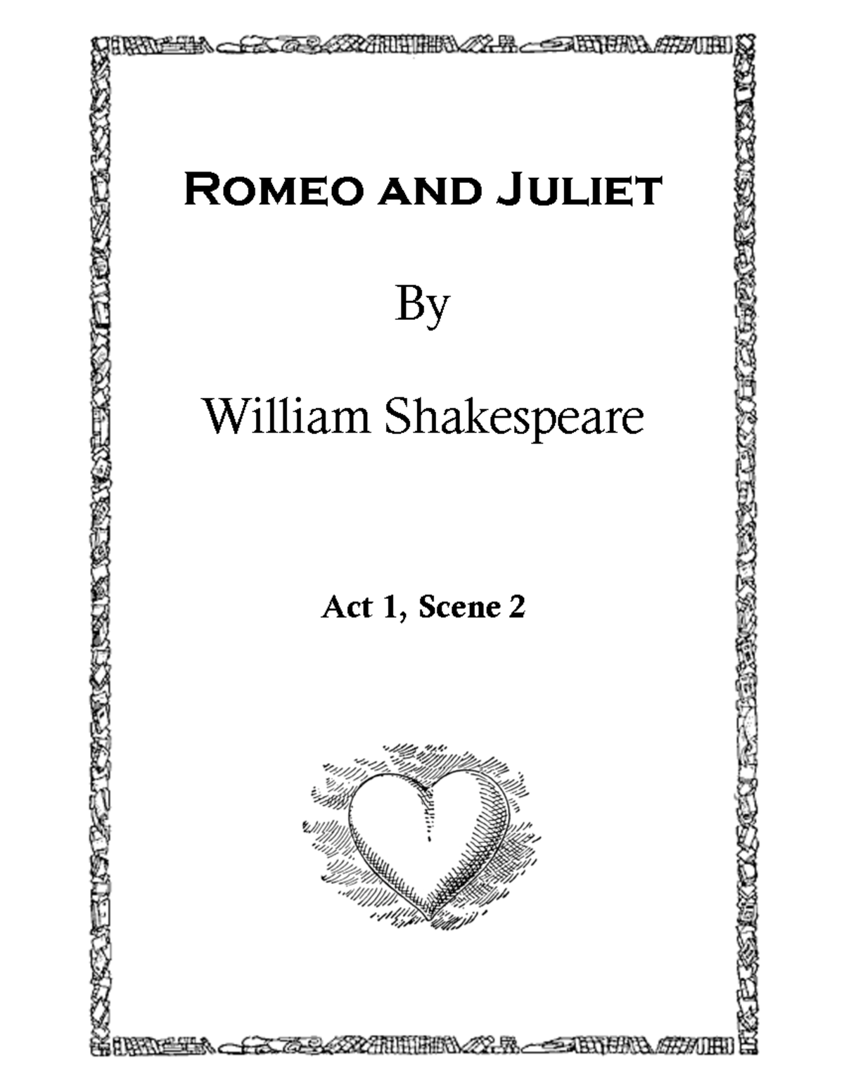 Romeo and juliet 004 act 1 scene 2 - Romeo and Juliet By William ...