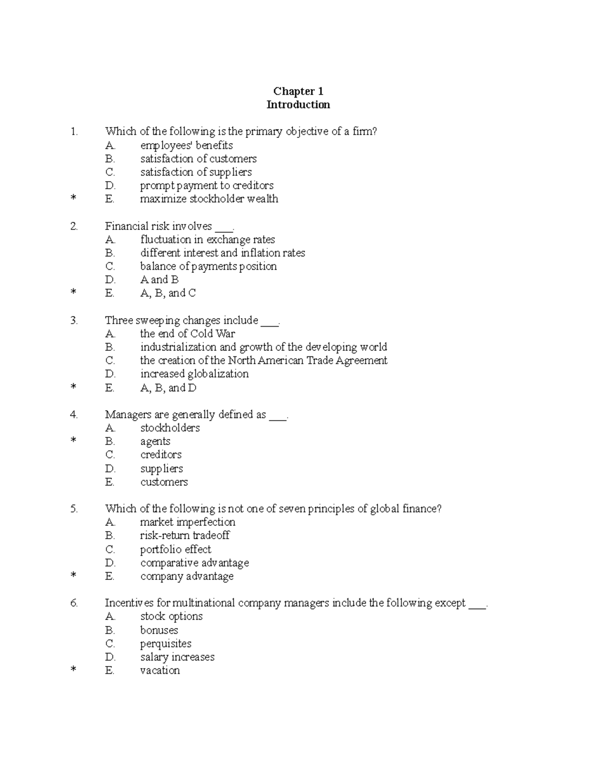 Accounting Test Bank - Academic Year - Chapter 1 Introduction Which of ...