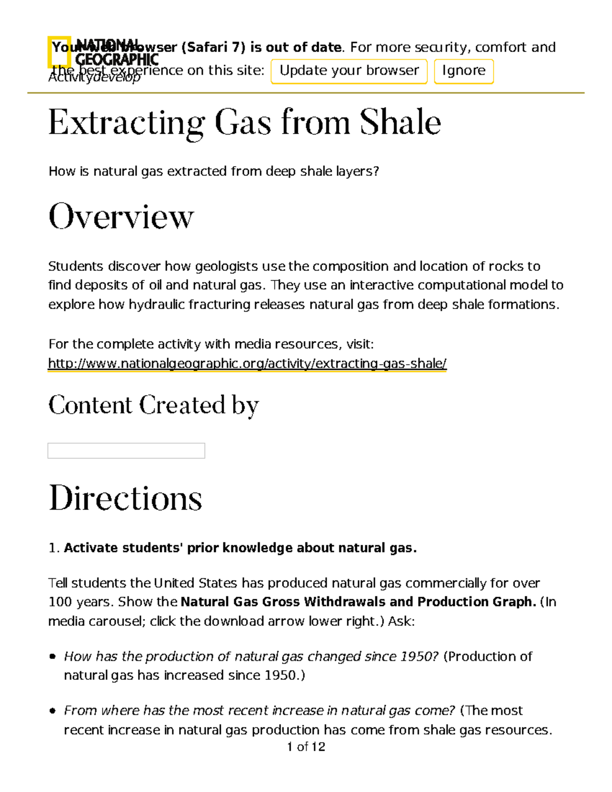 Extracting gas shale 1 - shake gas extraction process description. It ...