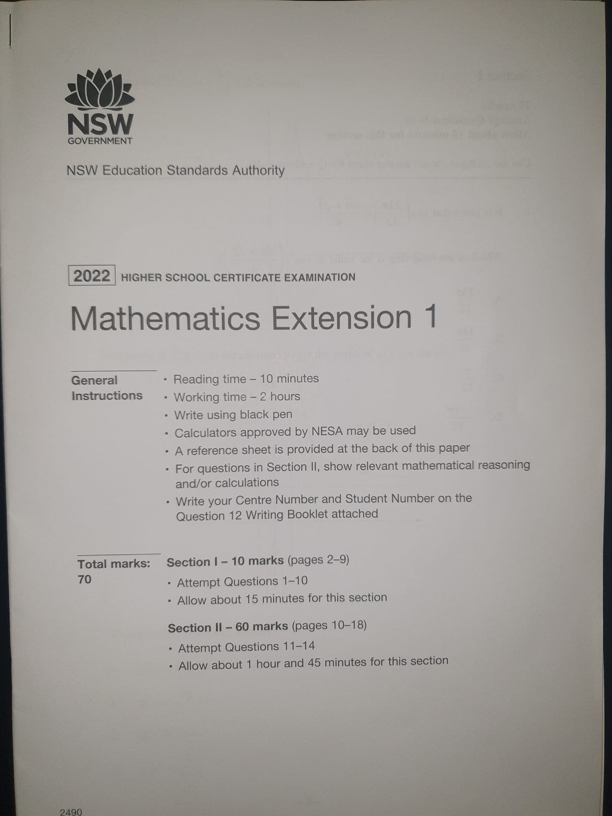 3U Math HSC 2022 - dsfdsf - 1131 - Studocu