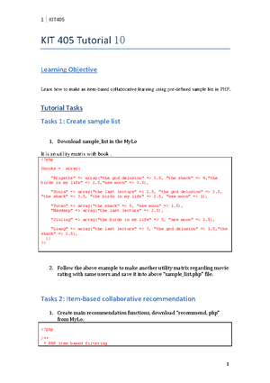 KIT514 Assignment 2 2022 v1 - Assignment 2 Total: 25 Marks Due: 19 th Oct 2022 Problem: Note: If ...