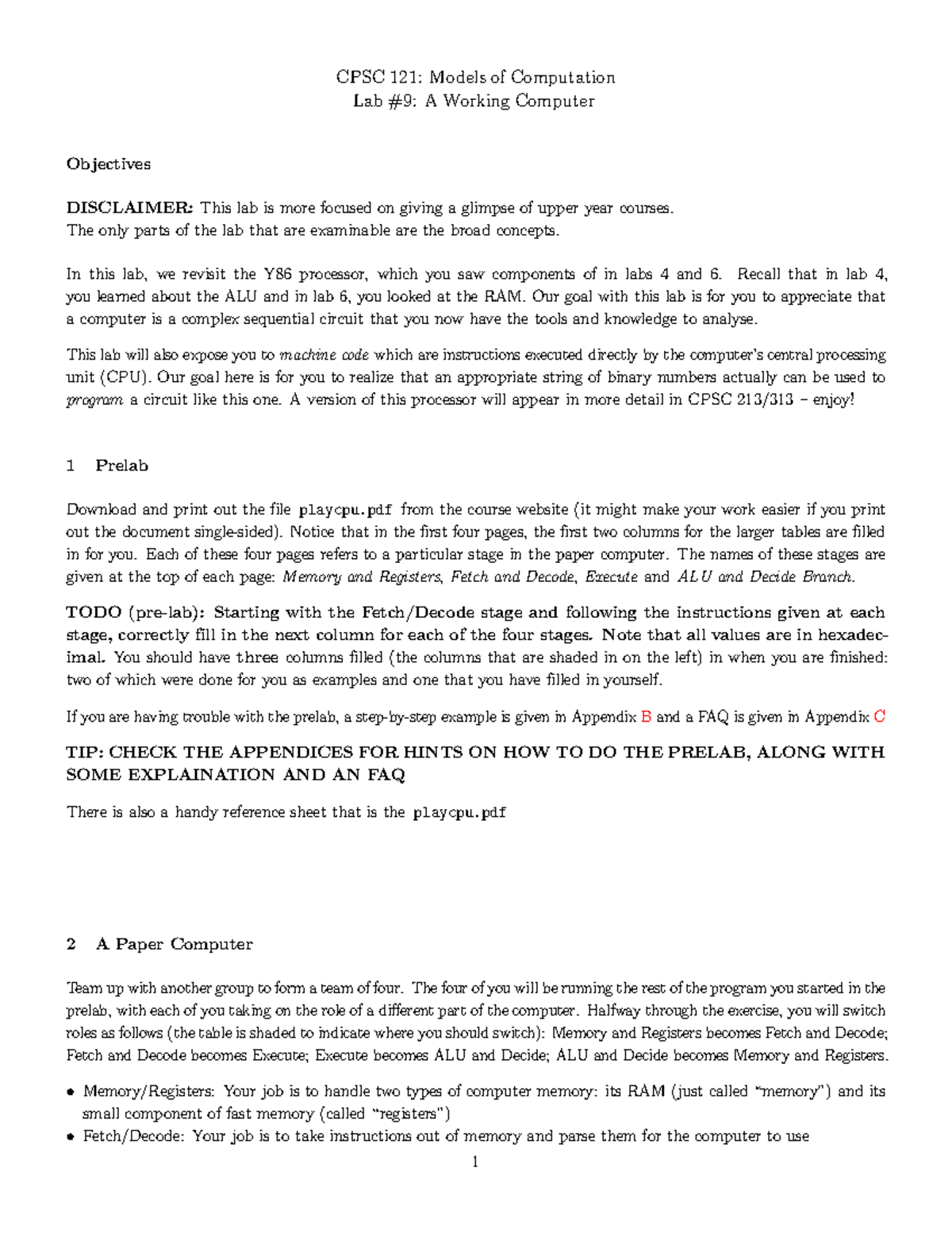 Lab9 Dinite automata sequential circulation - CPSC 121: Models of Computation Lab #9: A Working ...