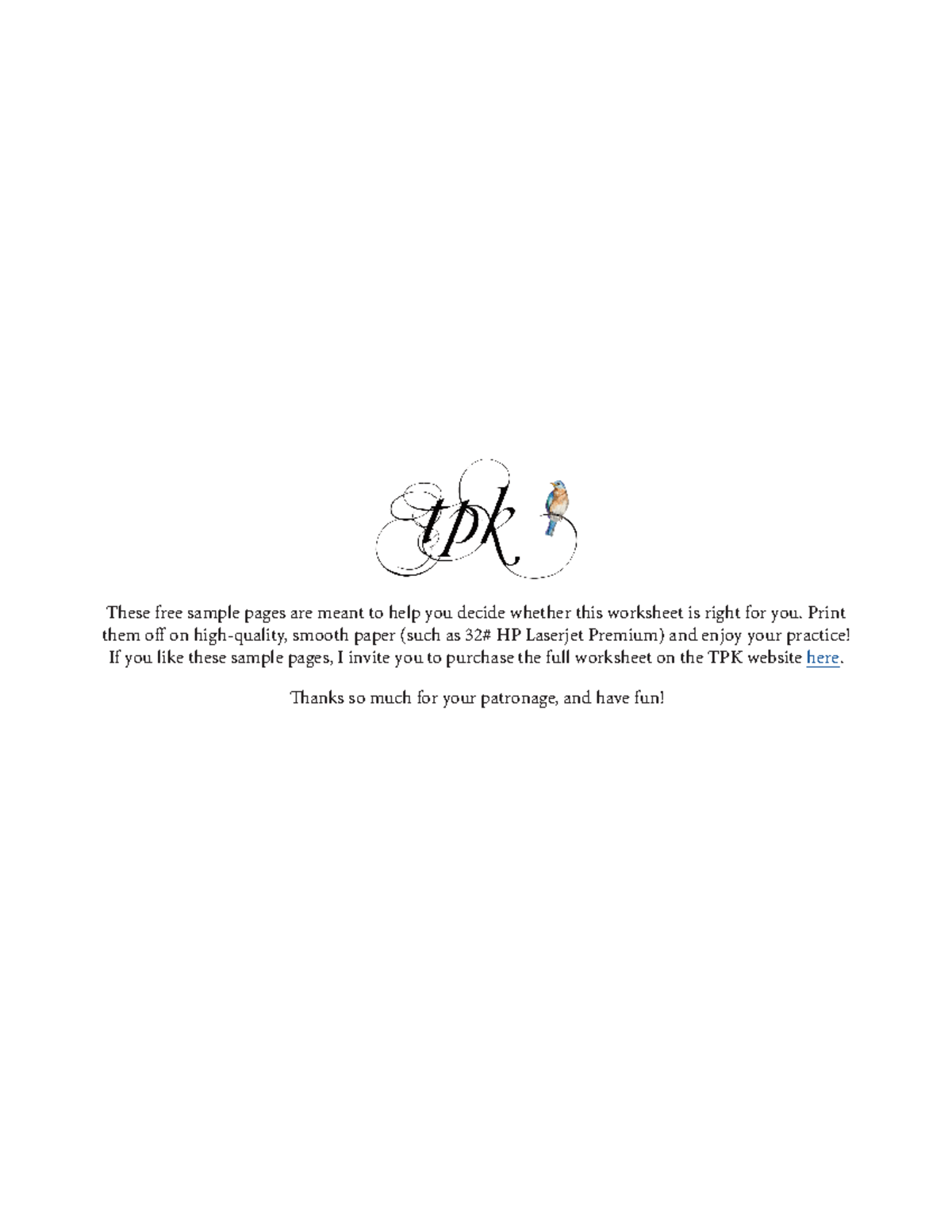 Free Sample Pages - These free sample pages are meant to help you ...