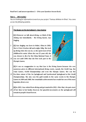 S2 Proofreading Exercises and Answers - There is no more than one mistake in every line. Correct ...