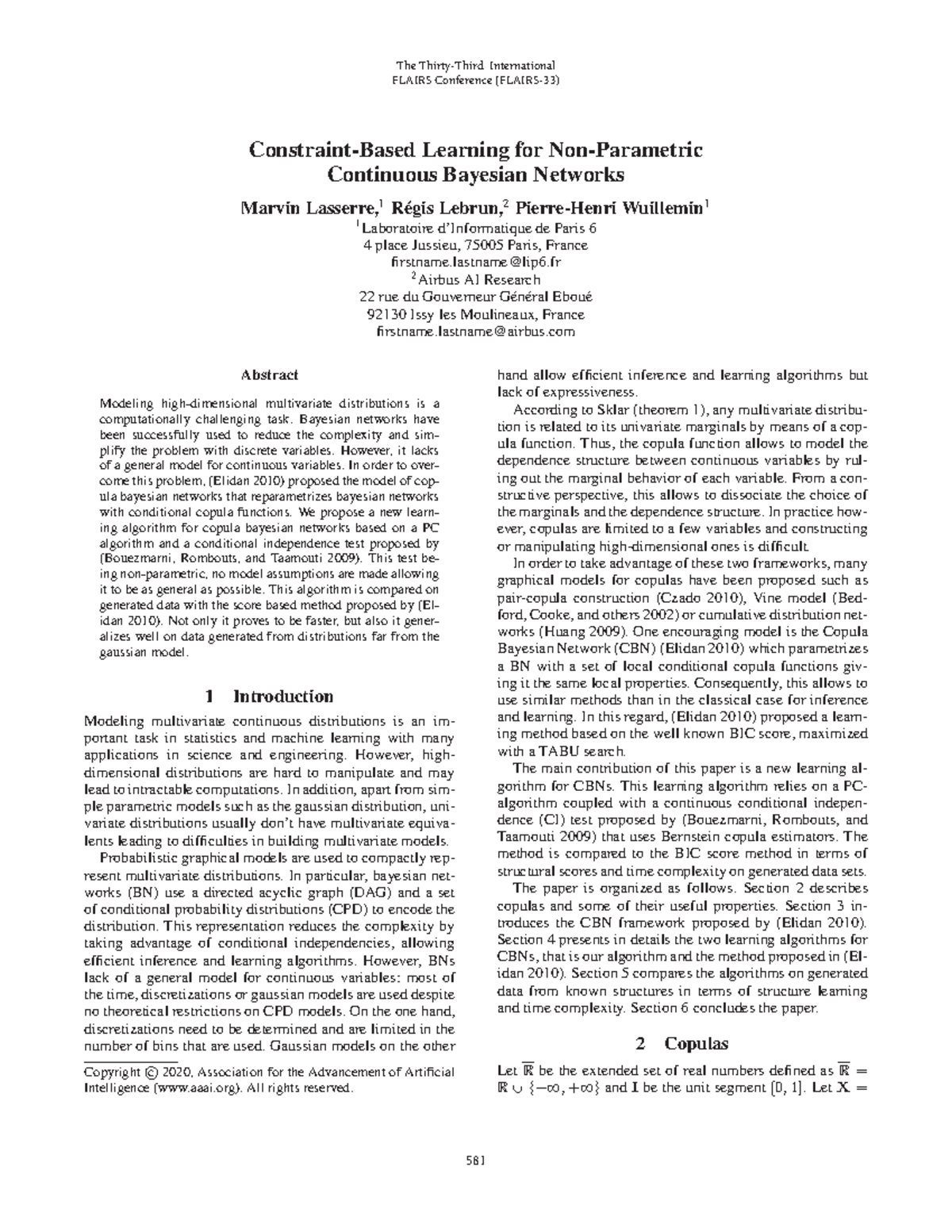 1 8503 79443 1 PBA - Constraint-Based Learning for Non-Parametric Continuous Bayesian Networks ...