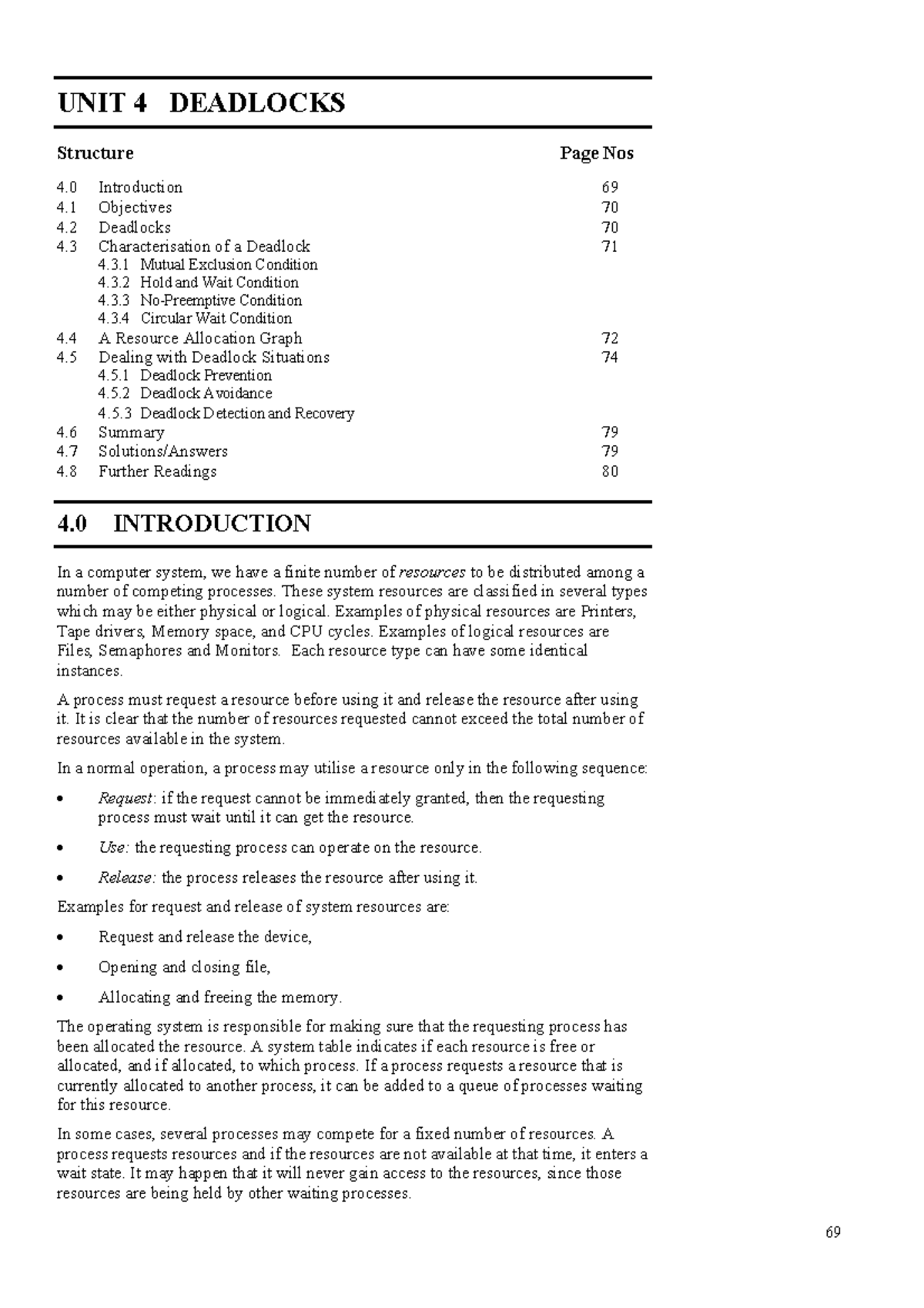 Block-1 MS-041 Unit-1 - This documents contains first unit of Operating Systems-mcs-041 ,Block-1 ...