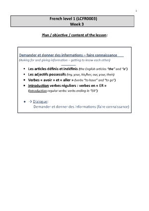 Syllabus Défi 1 A1 - A1. Course content Défi 1 Units 1-2- Topics and ...