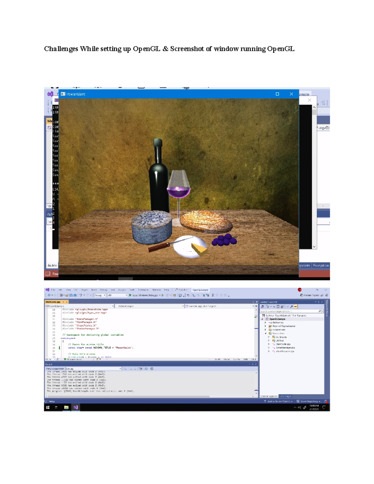 1-2 Preparing the development environment - CS330 - Challenges While setting up OpenGL & - Studocu