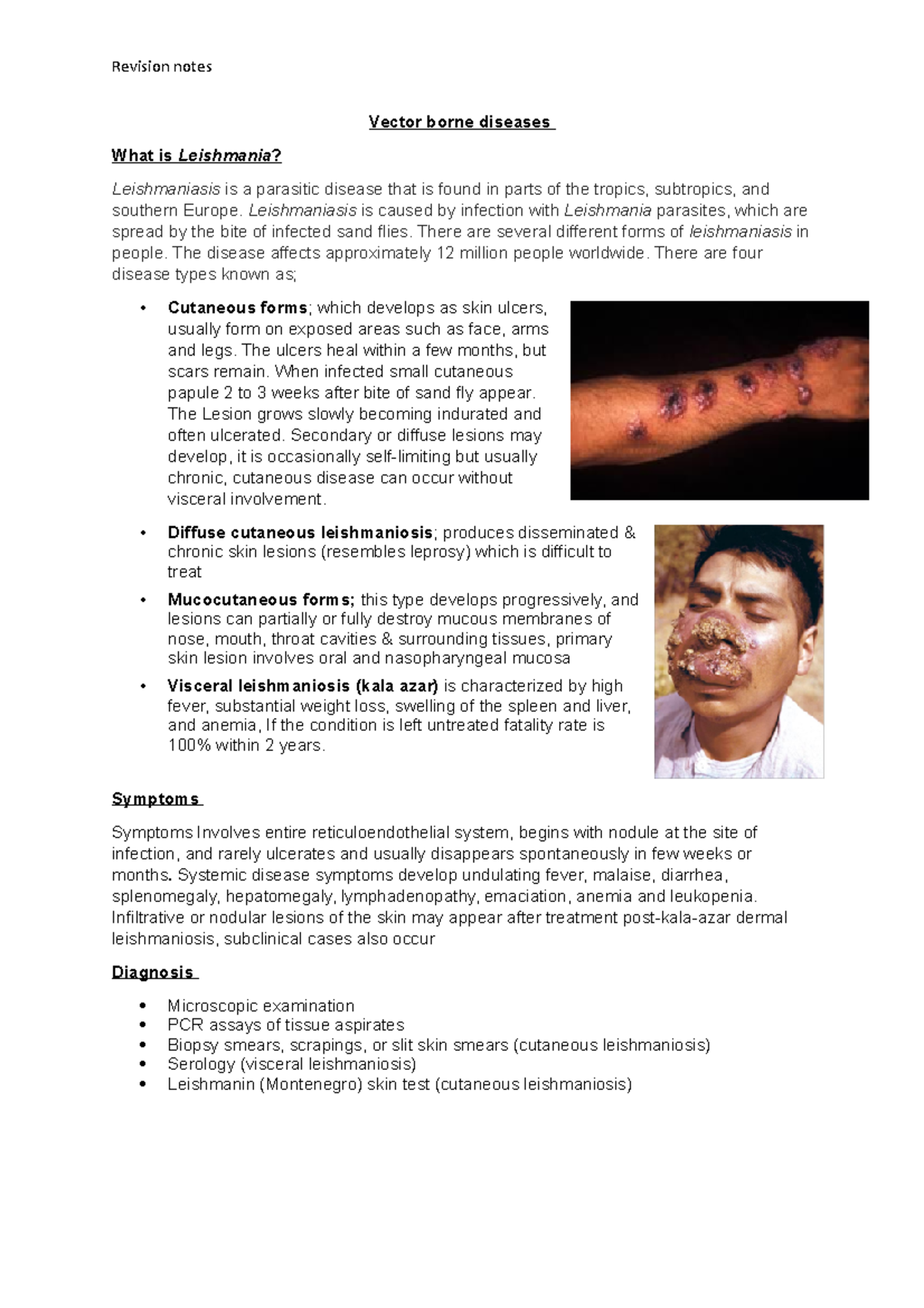 Vector Borne Diseases Notes Revision Notes Vector Borne Diseases What vector-borne-diseases-notes-revision-notes-vector-borne-diseases-what