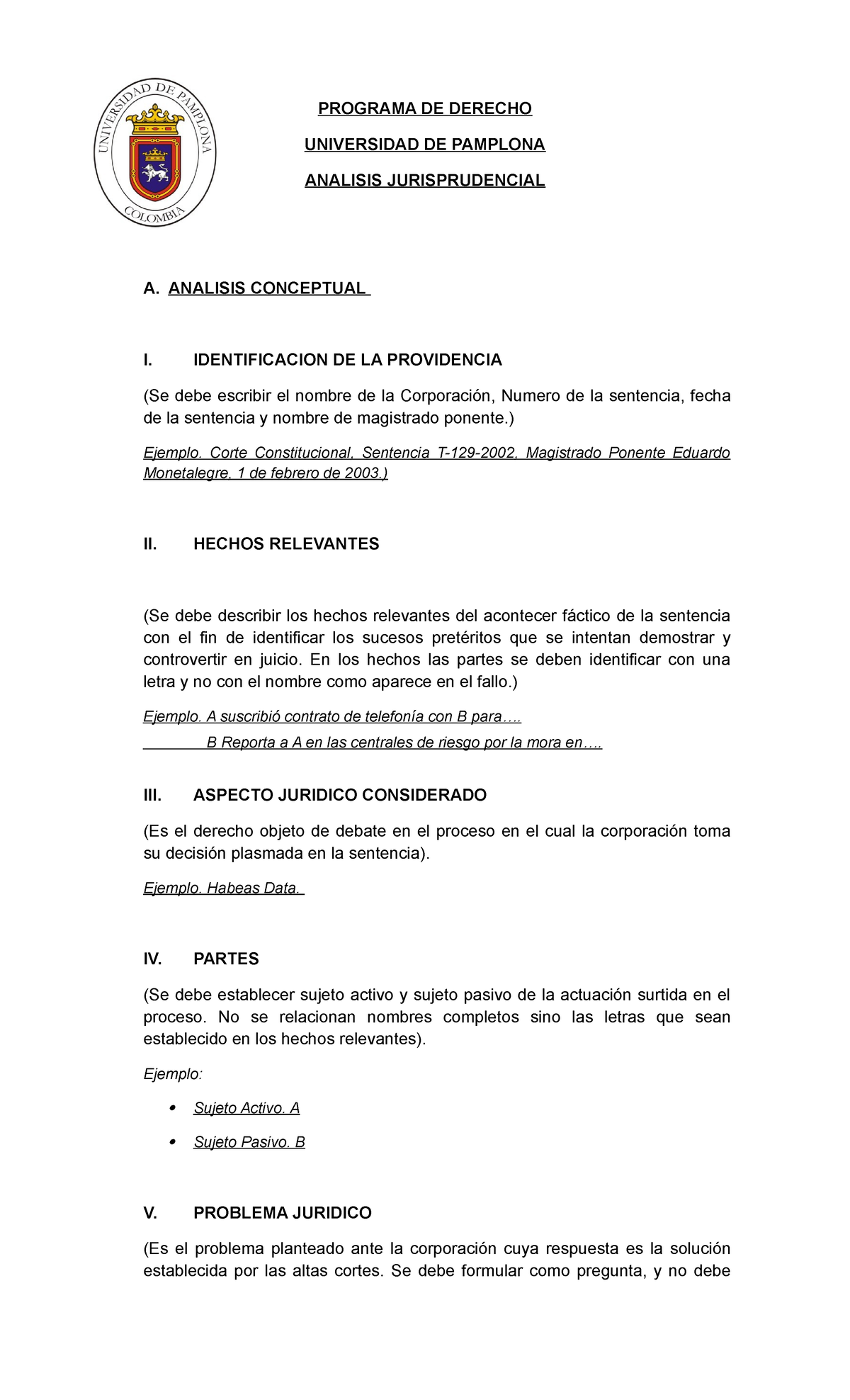Guia analisis jurisprudencial o de sentencia documento en work ...