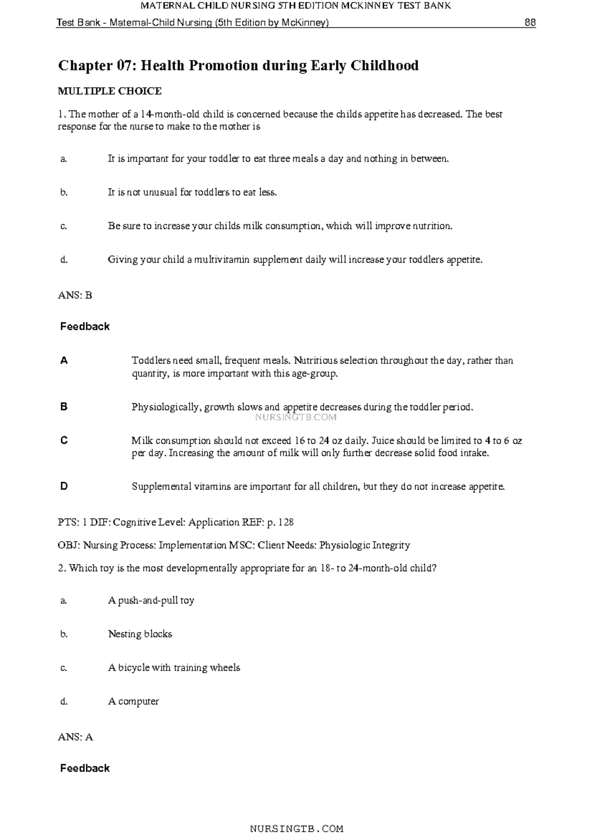 TB-Chapter 07 Health Promotion during Early Childhood - NURSINGTB ...
