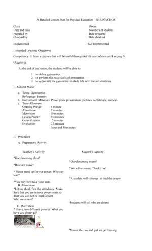 A Detailed Lesson Plan in Mathematics Grade 8 - of students : 35 Time ...