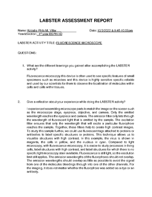 Labster Assignment Report NO.3( Light Microscope) - LABSTER ASSESSMENT ...