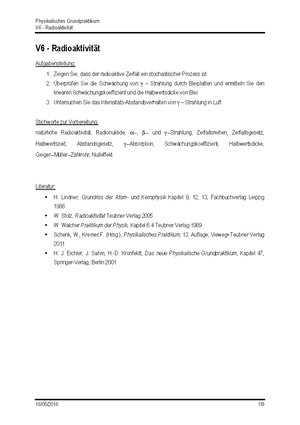 Physik Protokoll Versuch 5 - V5 – Spezifische Ladung des Elektrons V5 ...