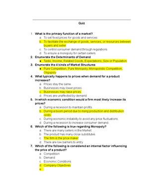 Quiz on Economic systems for Performance Management System - Quiz What ...