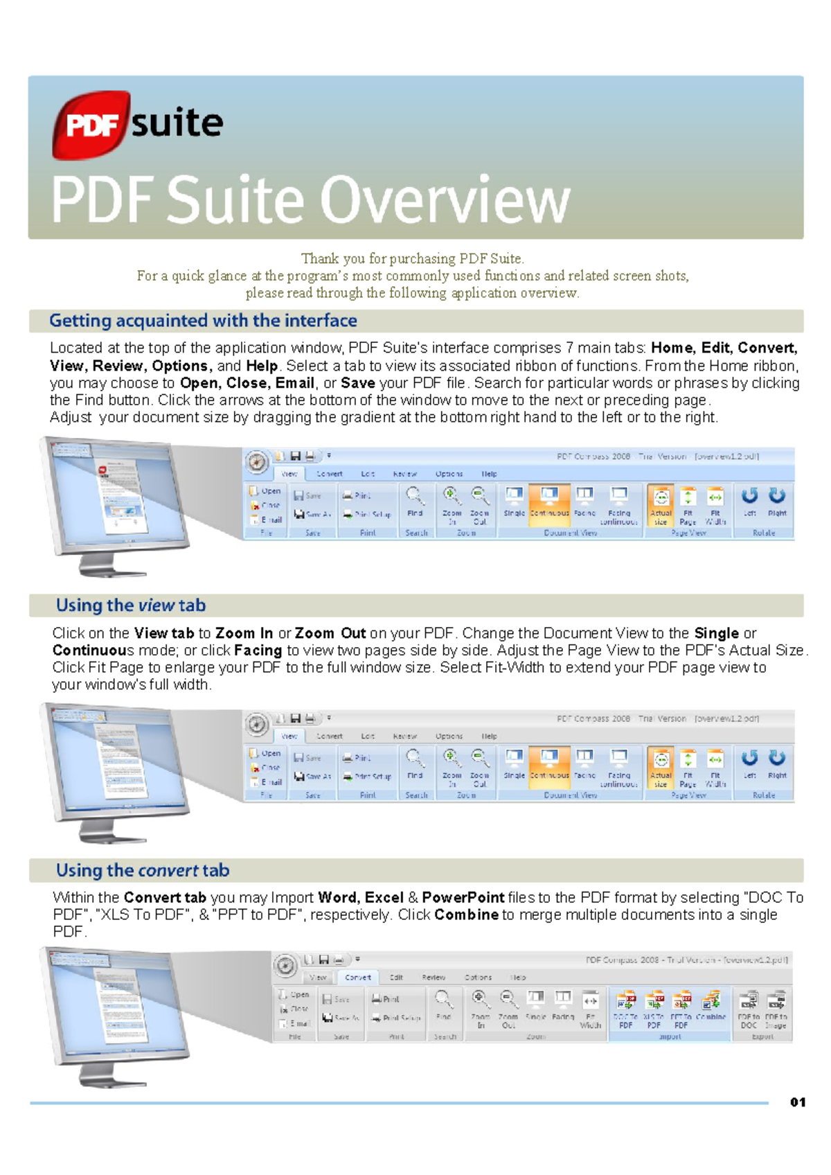 PDF Suite Overview - good - Thank you for purchasing PDF Suite. For a ...