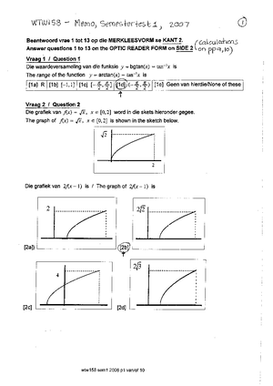 2023 Semester Test 1 Memo, WTW 158 - WTW 158 - Studocu