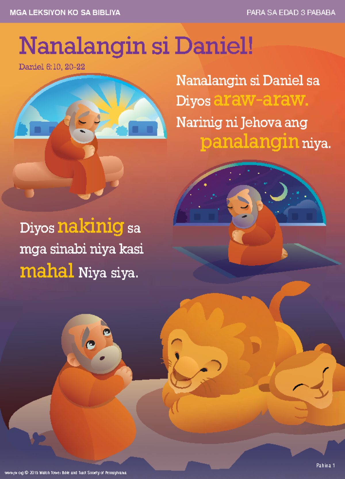 502015 119 TG cnt 1 - BSED Major in English - MGA LEKSIYON KO SA BIBLIYA PARA SA EDAD 3 PABABA ...